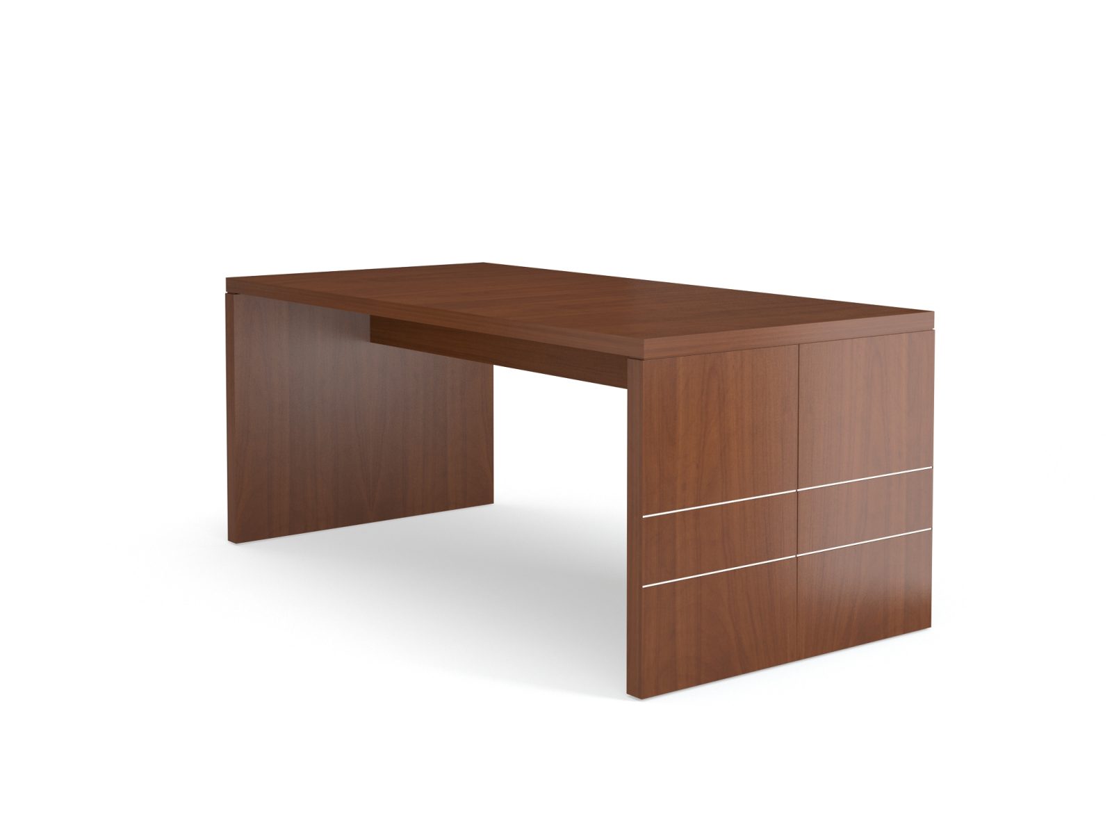 Brown_Panel Table - Agati Furniture