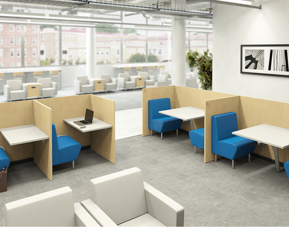 Nook Study Carrels Furniture Room Rendering - Agati Furniture