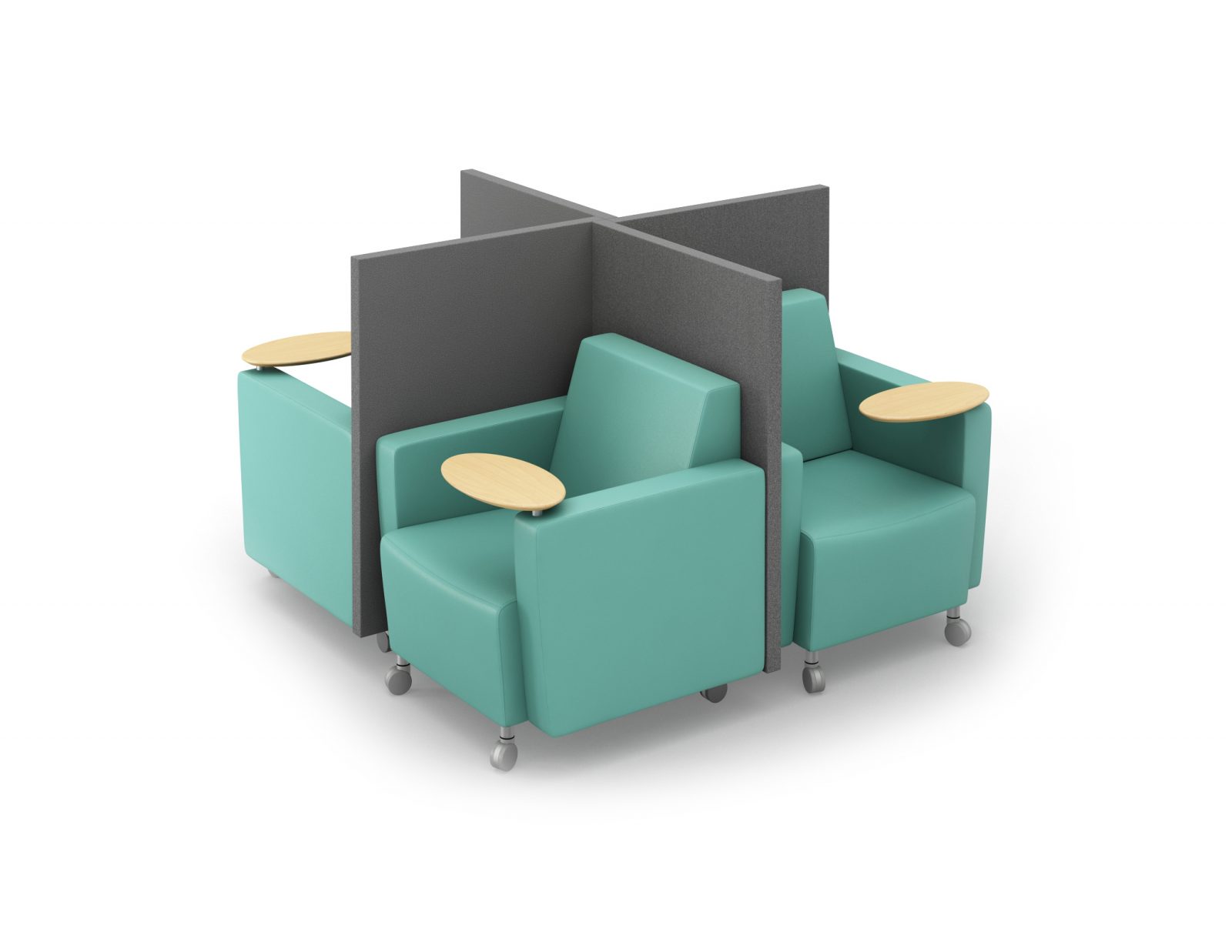 Gee_Pinwheel_Gray_Teal - Agati Furniture