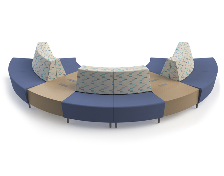 Gee Modular Lounge Seating - 180 Configuration - Agati Furniture