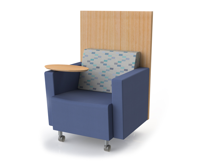 Gee Modular Lounge Seating with Casters - Single - Agati Furniture