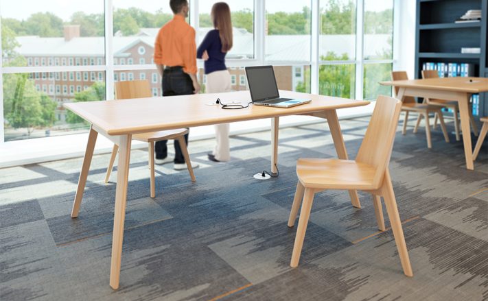 Wood Library Tables - Agati Furniture