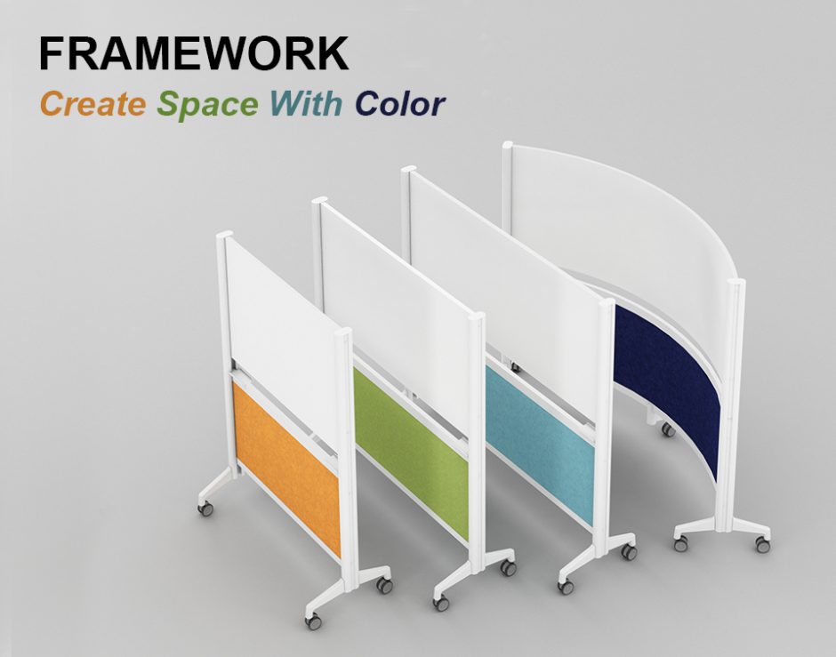 Whiteboard Walls on Wheels - Mobile Partitions
