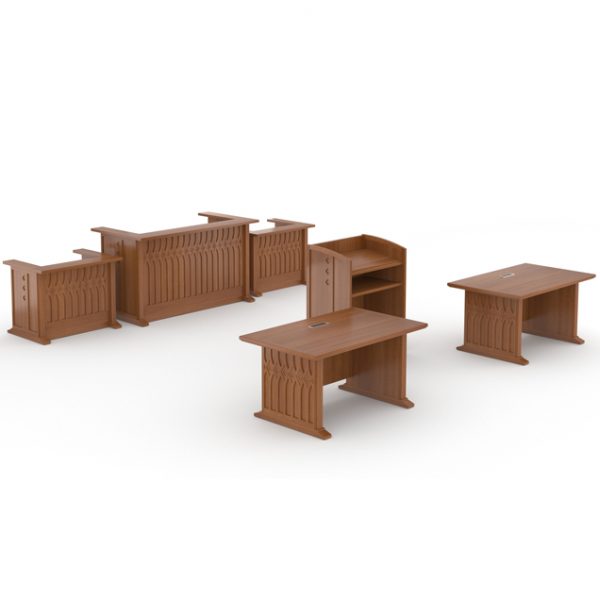 Courtroom Benches, Tables and Seating