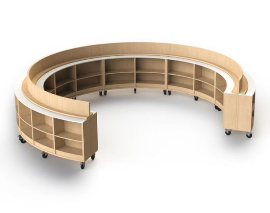 Custom_Curved_Shelving - Agati Furniture