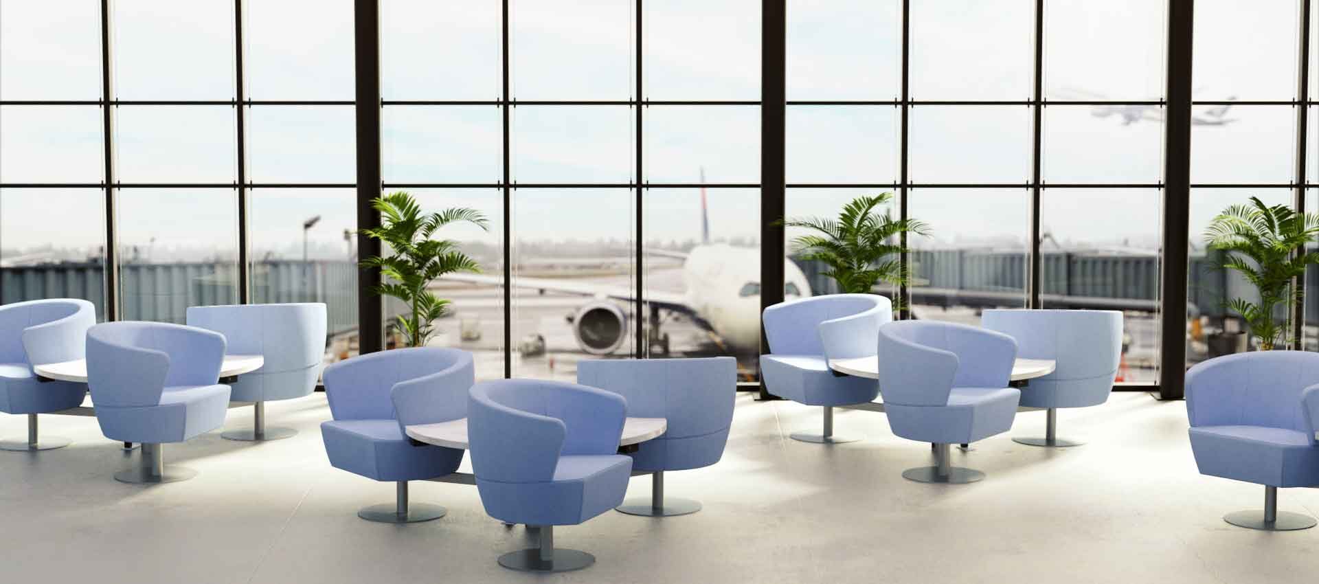 Airport Cluster Seating - Made in the USA