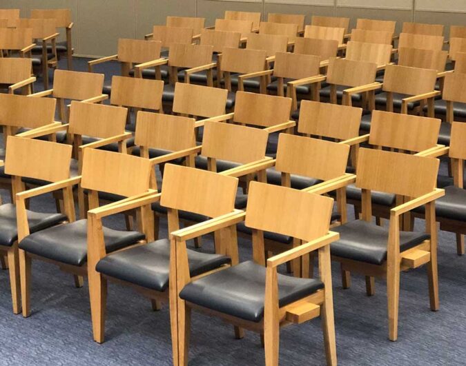 Wood Church Chairs - Modern Chapel Chairs
