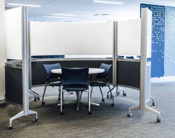 Curved Rolling Whiteboard - Agati Furniture