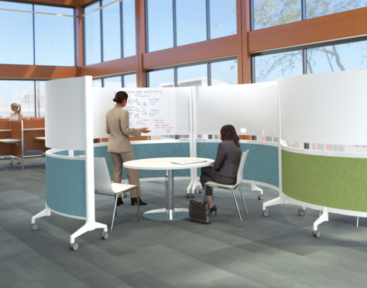 Whiteboard Walls on Wheels - Mobile Partitions