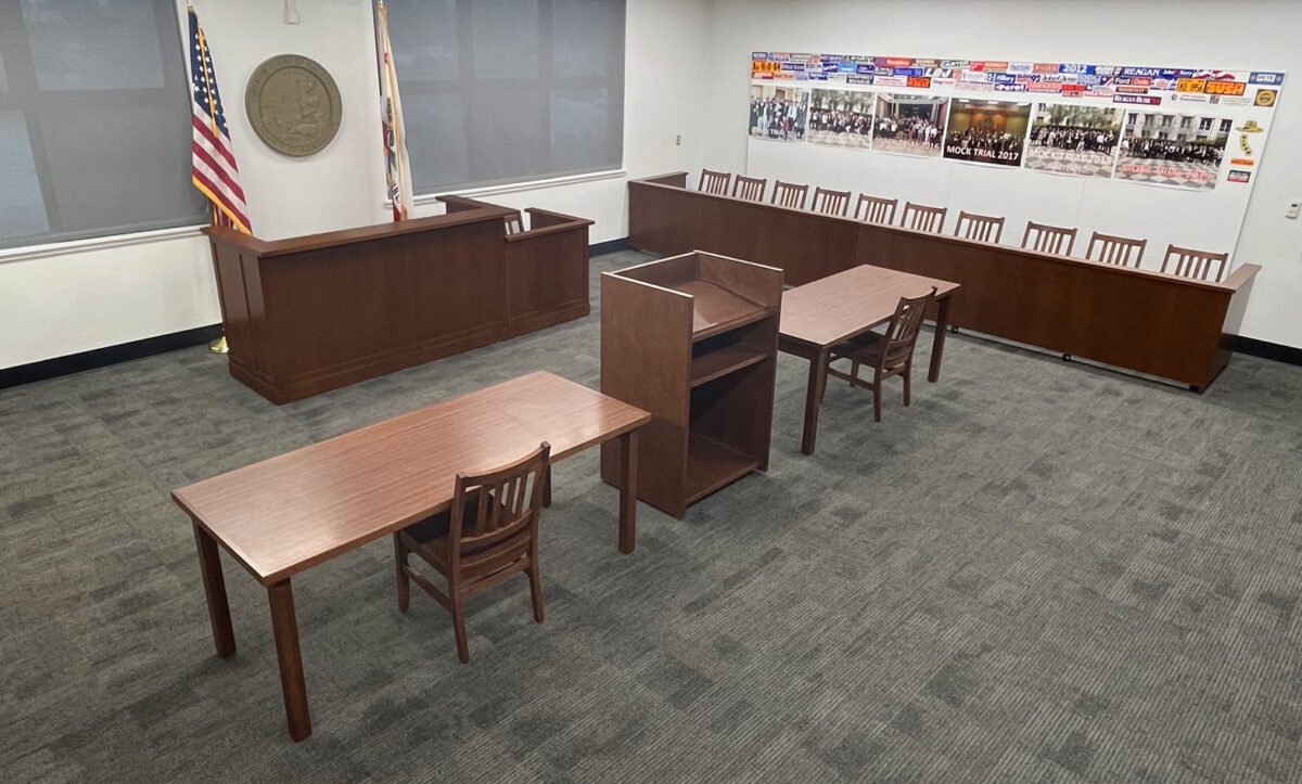 Florin High School - Mock Courtroom - Agati Furniture