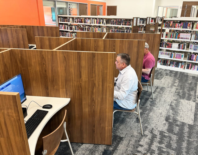 Library Computer Workstations and Tables: See the Installations