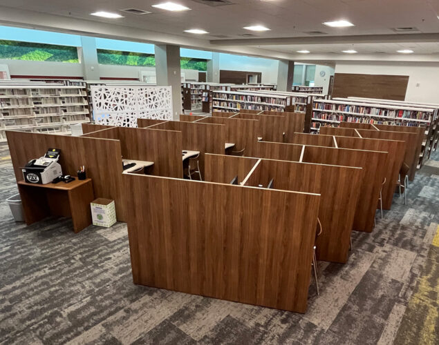 Library Computer Workstations and Tables: See the Installations